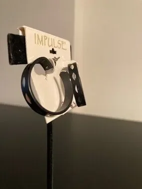 Made For Impulse | Jewelry | Impulse Black Hoop Earrings With Silver ...